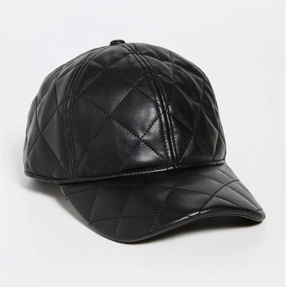 Stand Studio | Accessories | Stand Studio Cia Faux Leather Quilt Cap ...